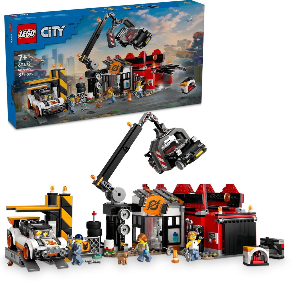 Lego city 60472 vrakoviště s auty 5702017815121