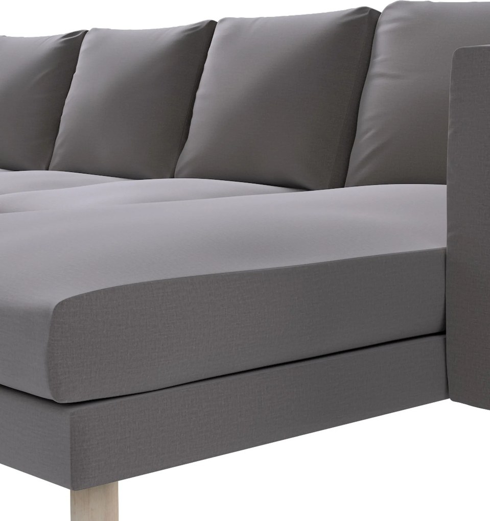 Potah na pohovku IKEA Norsborg 4-místná se šezlongem barva hnědá látka sametová