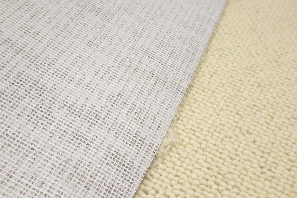 Avanti, Metrážový koberec Alfawool 86 bílý, na míru, šíře 4m,5m, béžová, ab (mřížka), ložnice