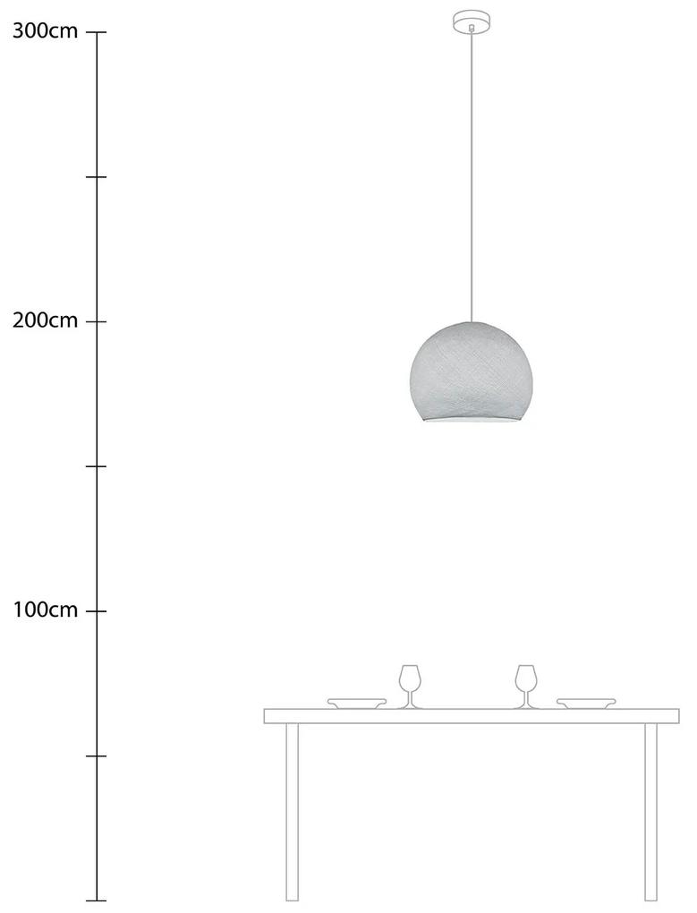 creative cables Závěsná lampa se stínidlem kupole z PE vlákna, polyester Barva: Hořčicová žlutá, Průměr: S - Ø 31 Cm
