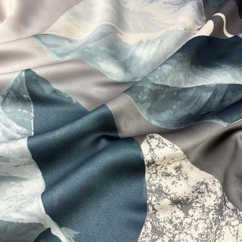 Ervi Blackout zatemňovací závěs Super print - Elegantní listí č.24