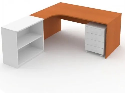Kancelářský stůl Economics rohový levý 180x120 cm - CC214 - 3D3353