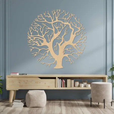 Dřevěný obraz Strom života – symbol harmonie a rodiny | SENTOP HDF0309