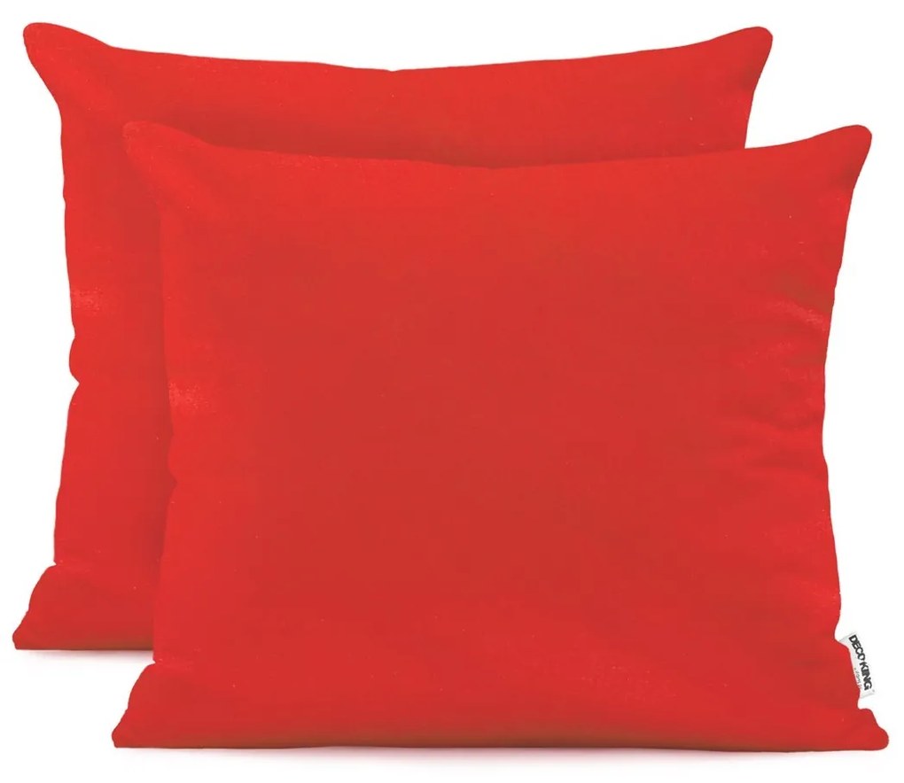 Povlaky na polštáře DecoKing Amber IIII červené, velikost 50x60*2