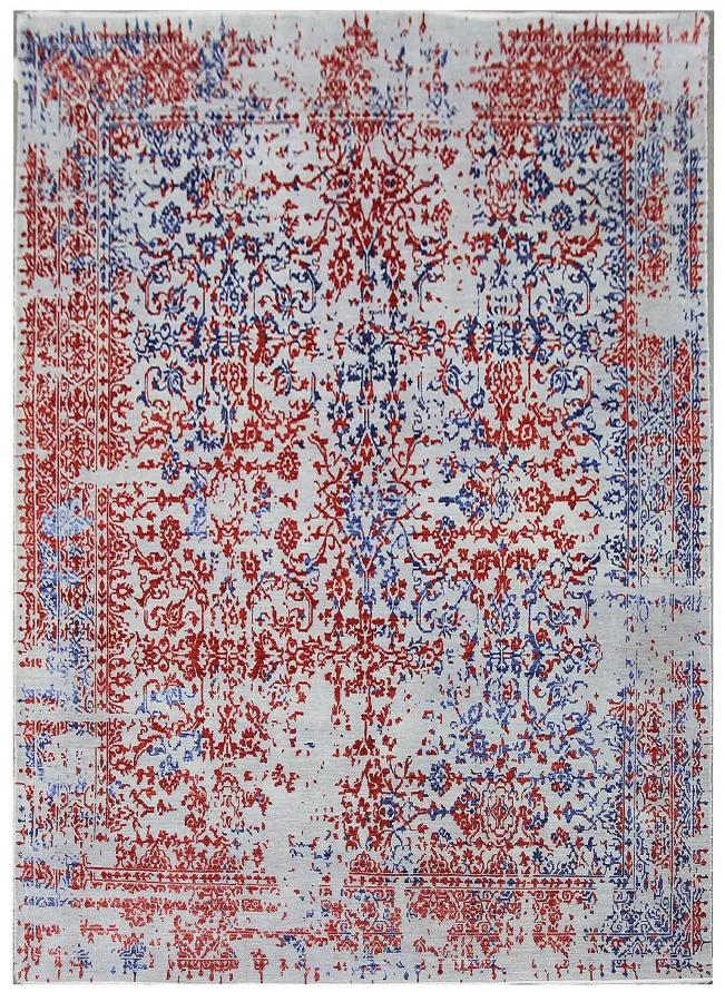 Hans Home | Ručně vázaný kusový koberec Diamond DC-JKM Silver/blue-red - 245x305