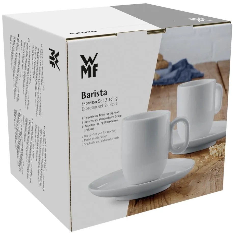 Bílé porcelánové šálky v sadě 2 ks na espresso 60 ml Barista – WMF