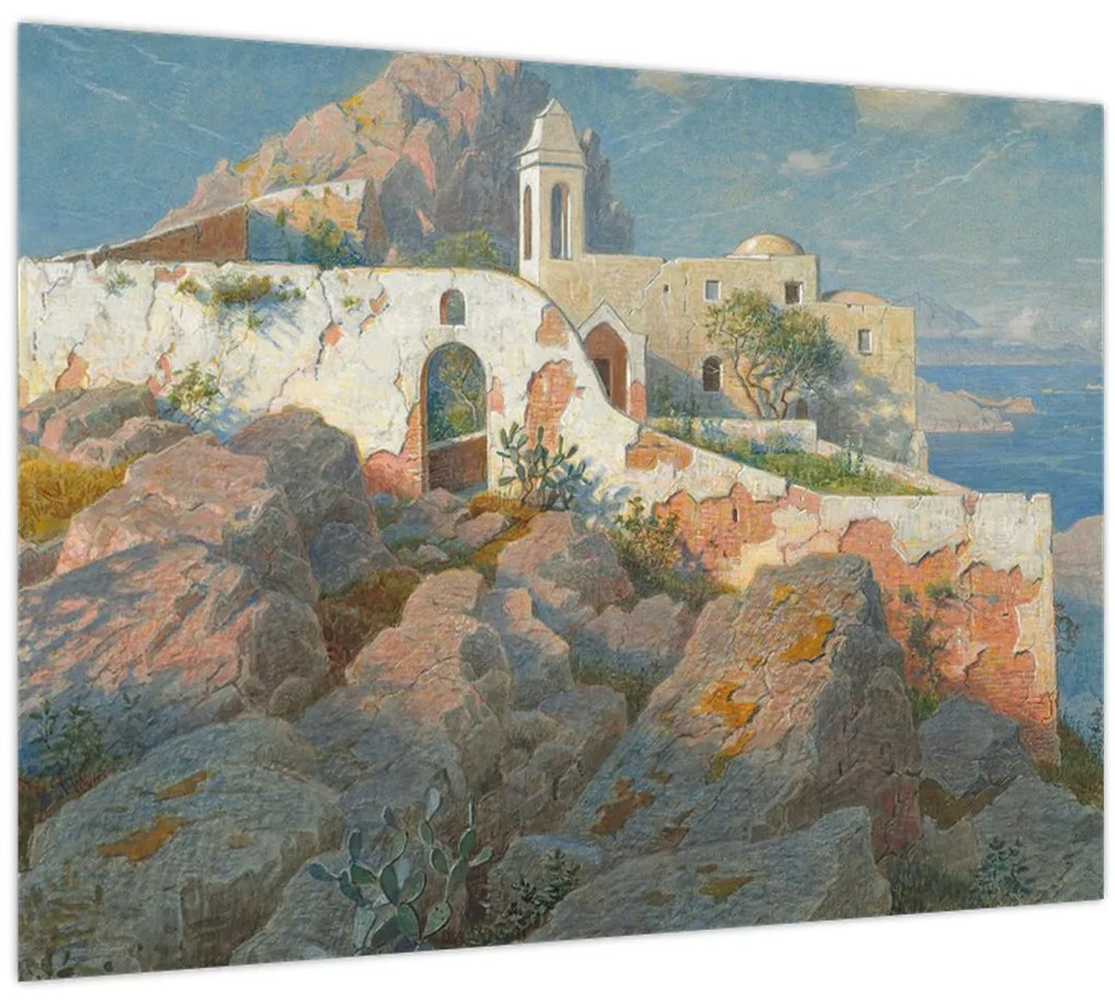 Obraz - William Stanley Haseltine, Santa Maria a Cetrella, Anacapri, reprodukce (70x50 cm)