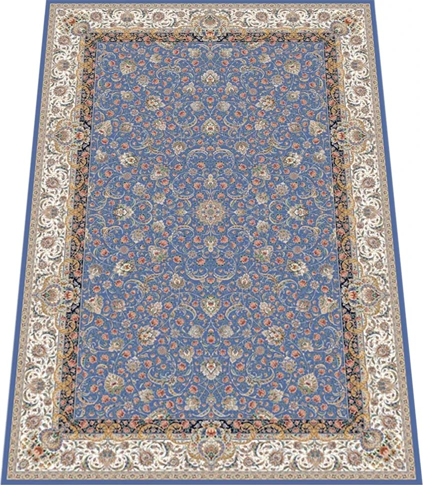 BE Koberec Sultan 1200 Ocean Blue - modrý obdélníkový Rozměr: 150x225 cm