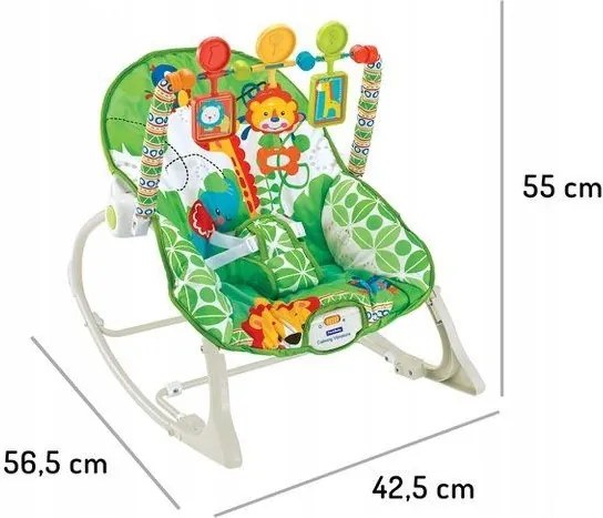 EcoToys Dětské vibrační lehátko 3v1, 8616