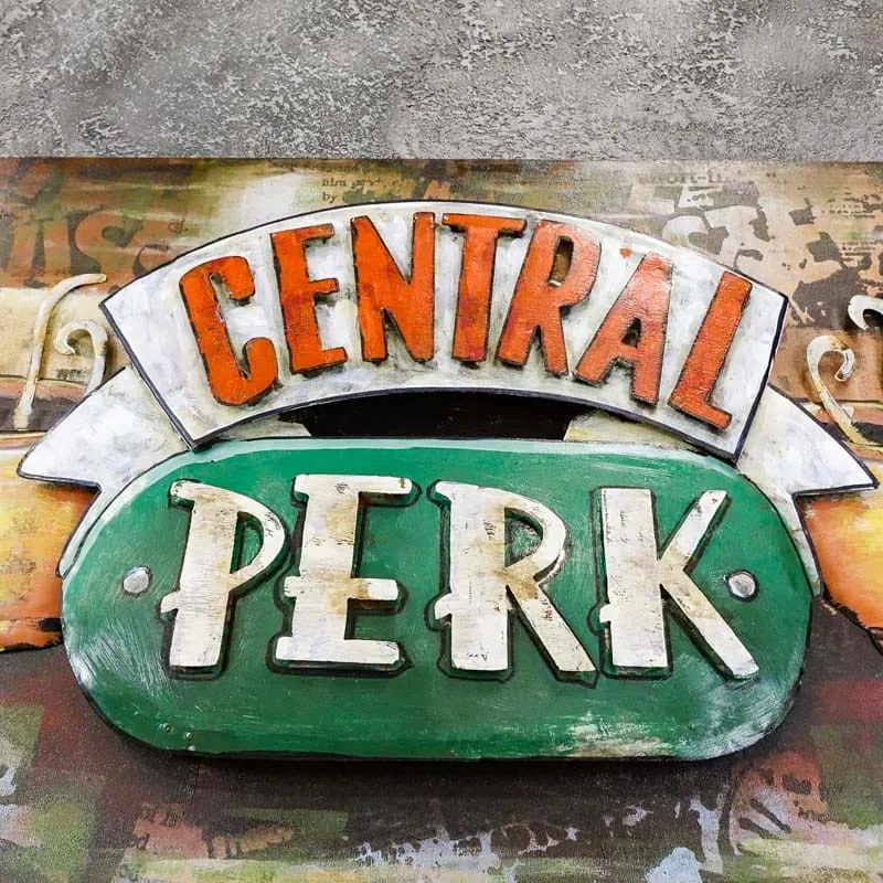 Železný 3D obraz CENTRAL PERK