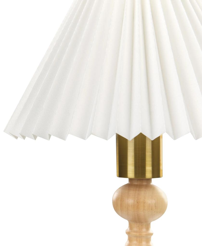 Stolní lampa světlé dřevo COOKS Beliani
