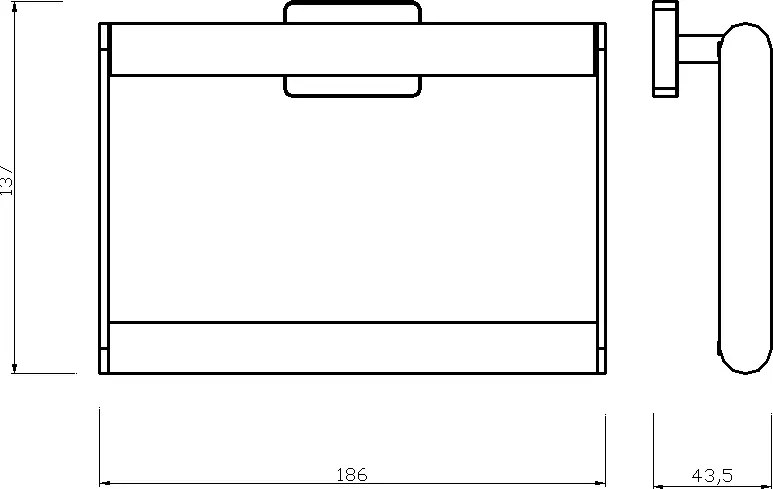 Novaservis - WC kartáč GRETA, chrom, AGR14
