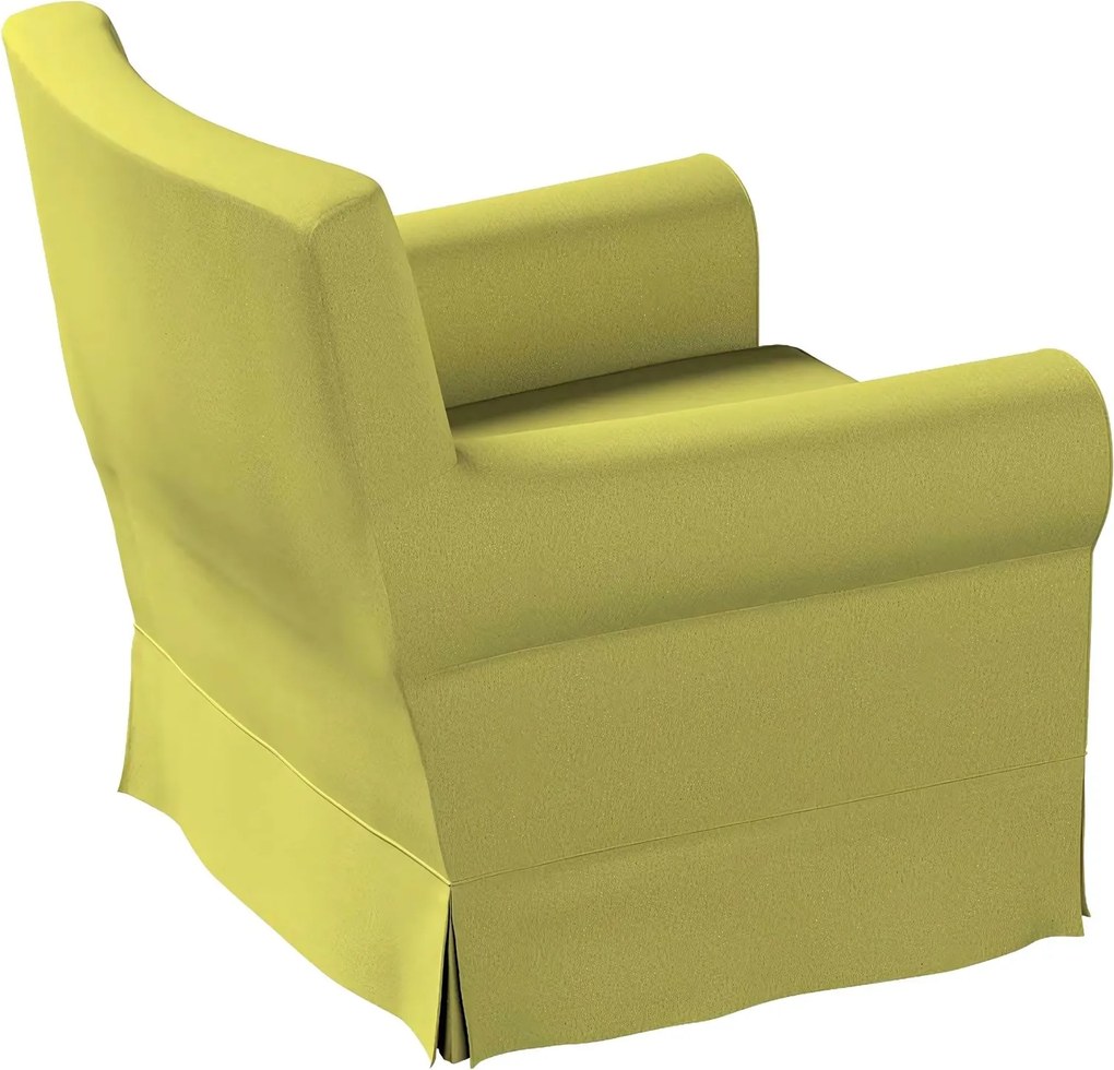 Potah na křeslo IKEA Ektorp Jennylund barva zelená látka lesklé, sametová