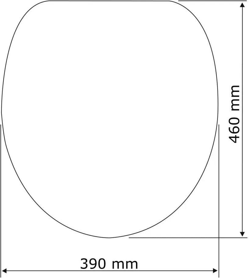 WC sedátko se snadným zavíráním Wenko Sunset, 46 x 39 cm