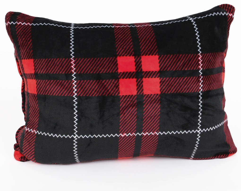 MK Lůžkoviny Povlak na polštář mikroplyš Exclusive 50 x 70 cm - Scot červené