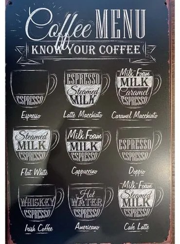 Cedule Coffee Menu