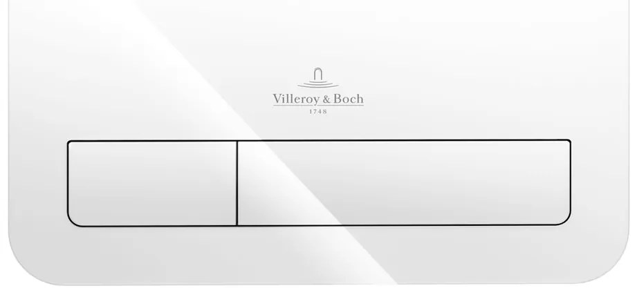 VILLEROY & BOCH Villeroy Boch ViConnect: M200 ovládací tlačítko k WC, Glass Glossy White, 922400RE