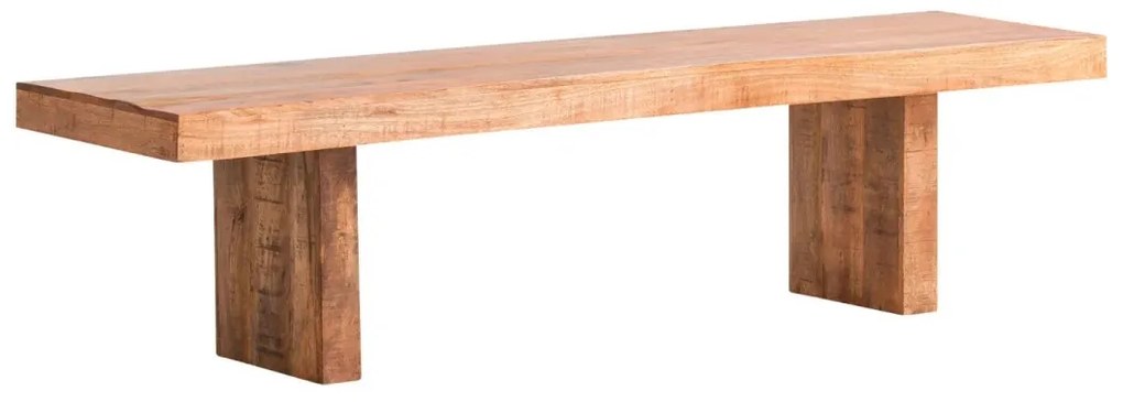 furniture-nabytek.cz - Masivní jídelní set Countryside 175 z mangového dřeva, lakovaný, hnědý – stůl, 4 židle, lavice 170 cm