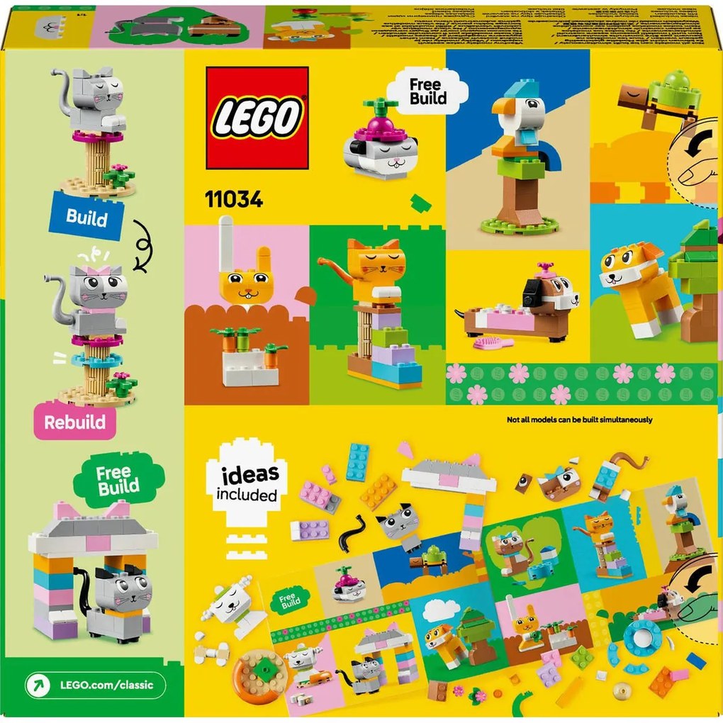 LEGO CLASSIC Tvořiví mazlíčci 11034 STAVEBNICE 2211034