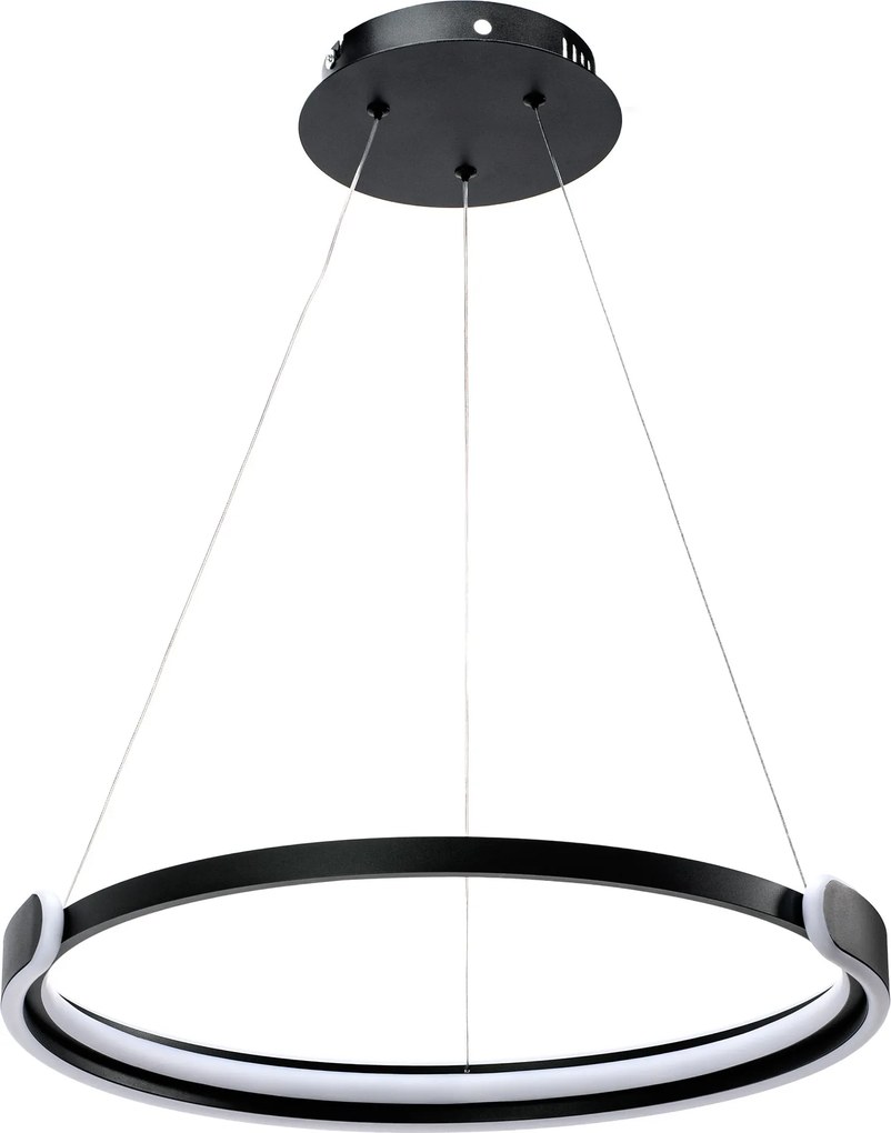 Toolight Toolight, LED stropní svítidlo 50cm, 48W, 4000K, 2500lm, APP1927-CP, černá, OSW-66067