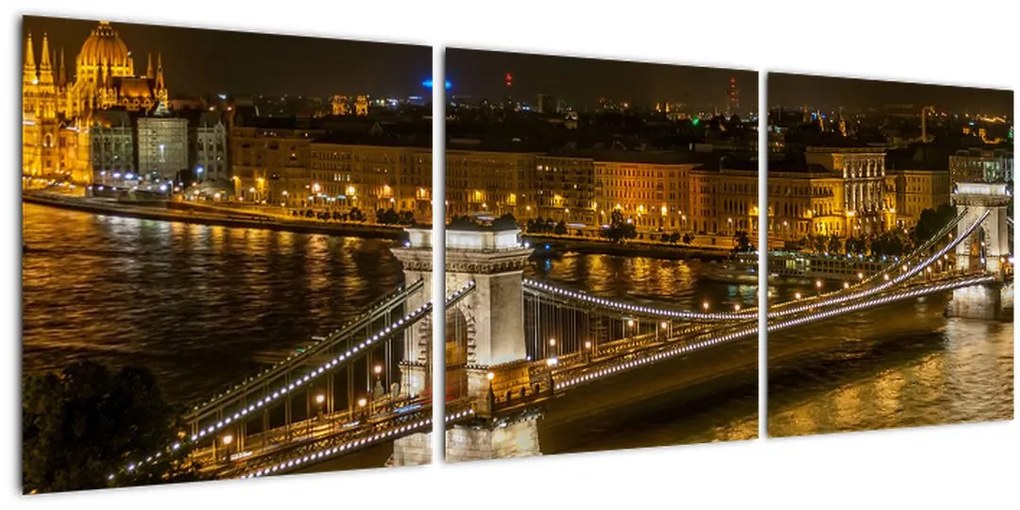 Obraz nočního města (120x40 cm), 40 dalších rozměrů