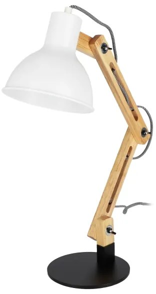 Stolní lampa 1xE27/40W/230V bílá/černá