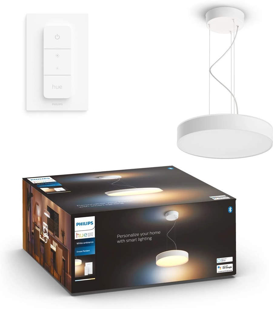Stropní světlo philips hue enrave závěsné bílé