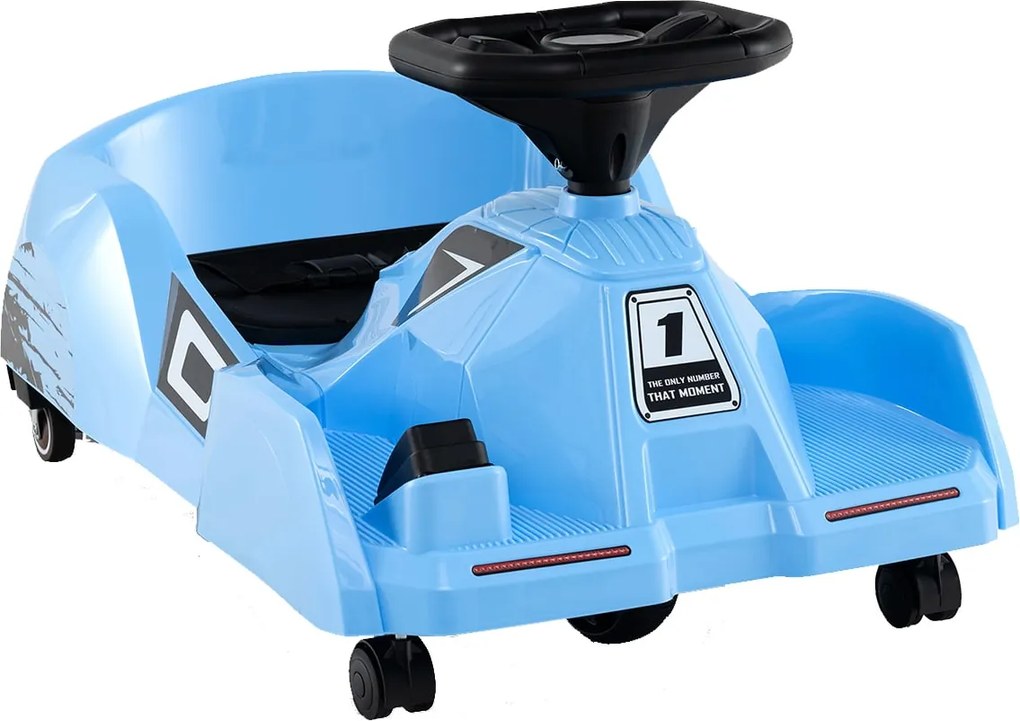 Costway Elektrická čistící motokára 12 V závodní auto s odnímatelným mopem 3
