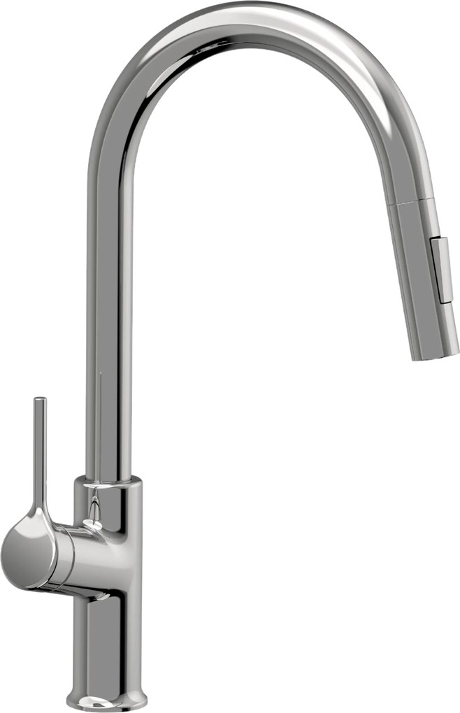 Invena Farsala, dřezová baterie s výsuvnou 2-funkční výlevkou h-433, chromová, INV-BZ-40-U01-S