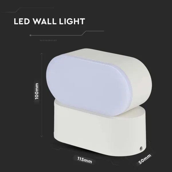 LED Venkovní flexibilní nástěnné svítidlo LED/5W/230V 4000K IP65 bílá
