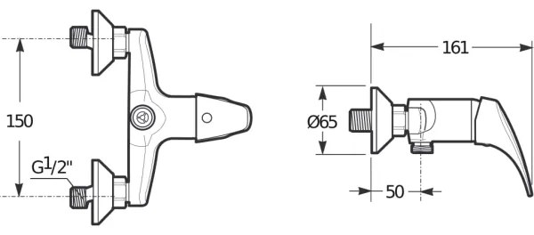 JIKA H3311N70044001 - Sprchová baterie TALAS lesklý chrom