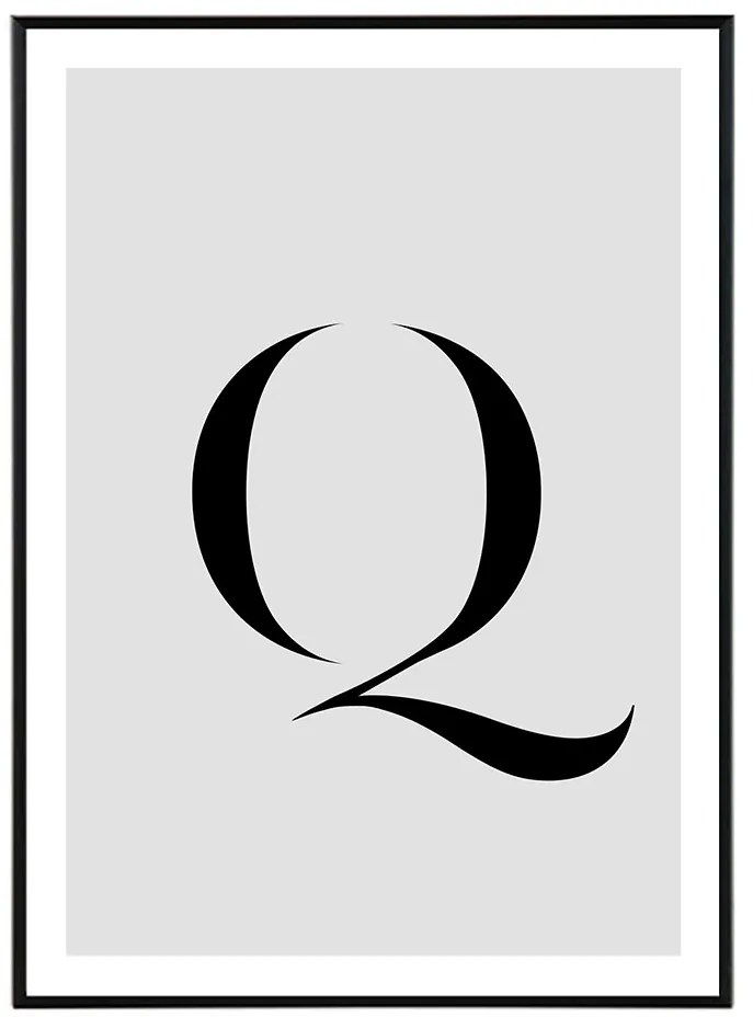 Letter Q - 50x70 cm Obraz