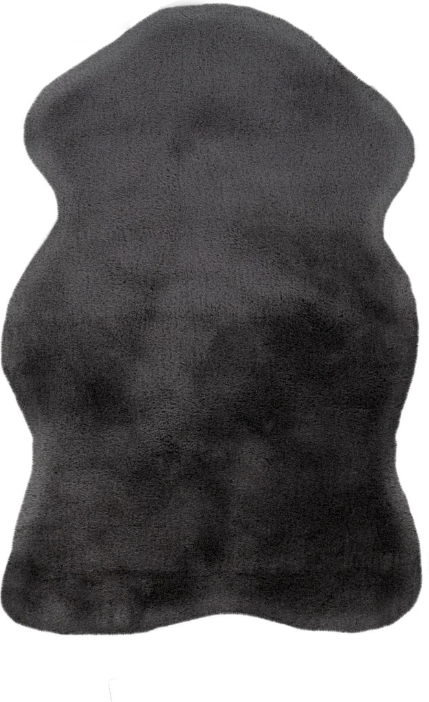 XXXLutz KOBEREC S VYSOKÝM VLASEM, 60/90 cm antracitová - Online Only koberce & rohožky - 005937001092