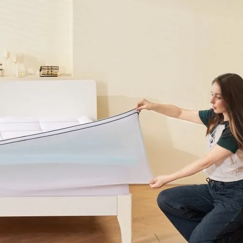 Matrac Topper Premium Memory Foam Fiber Fill King tloušťka 101,6 mm