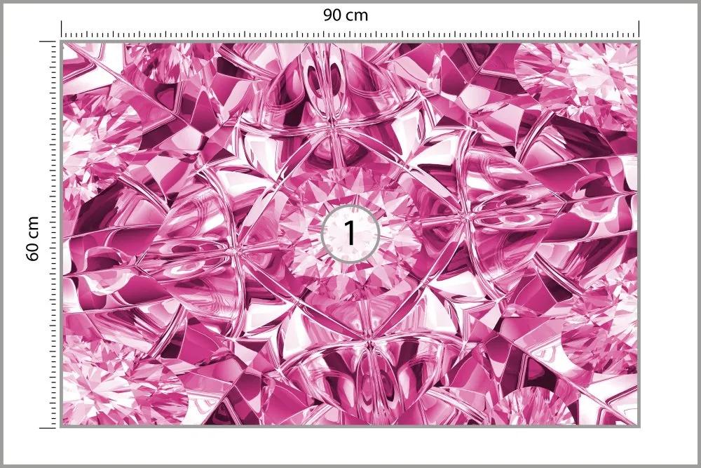 Fototapeta Facety Luxusu V Růžové Hladký vinyl 270x180