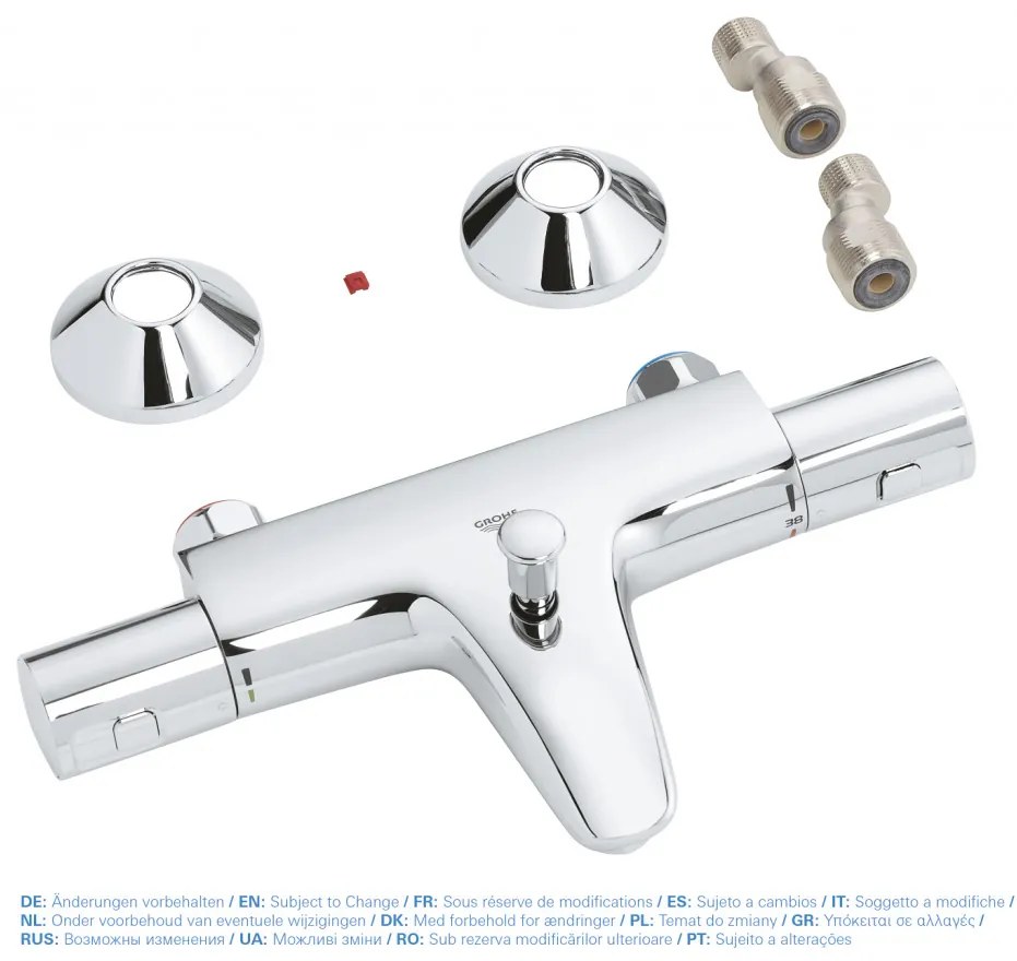 GROHE Precision Start - Termostatická vanová baterie, chrom 34598000