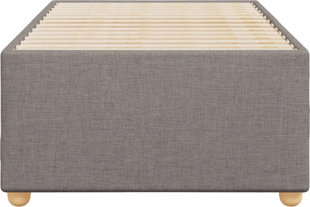 Rám postele bez matrací taupe 90x200 cm textil 3284705