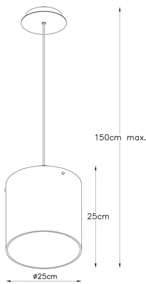 Lucide 74402/25/65 - LED Stmívatelný lustr na lanku OWINO 1xGU10/5W/230V