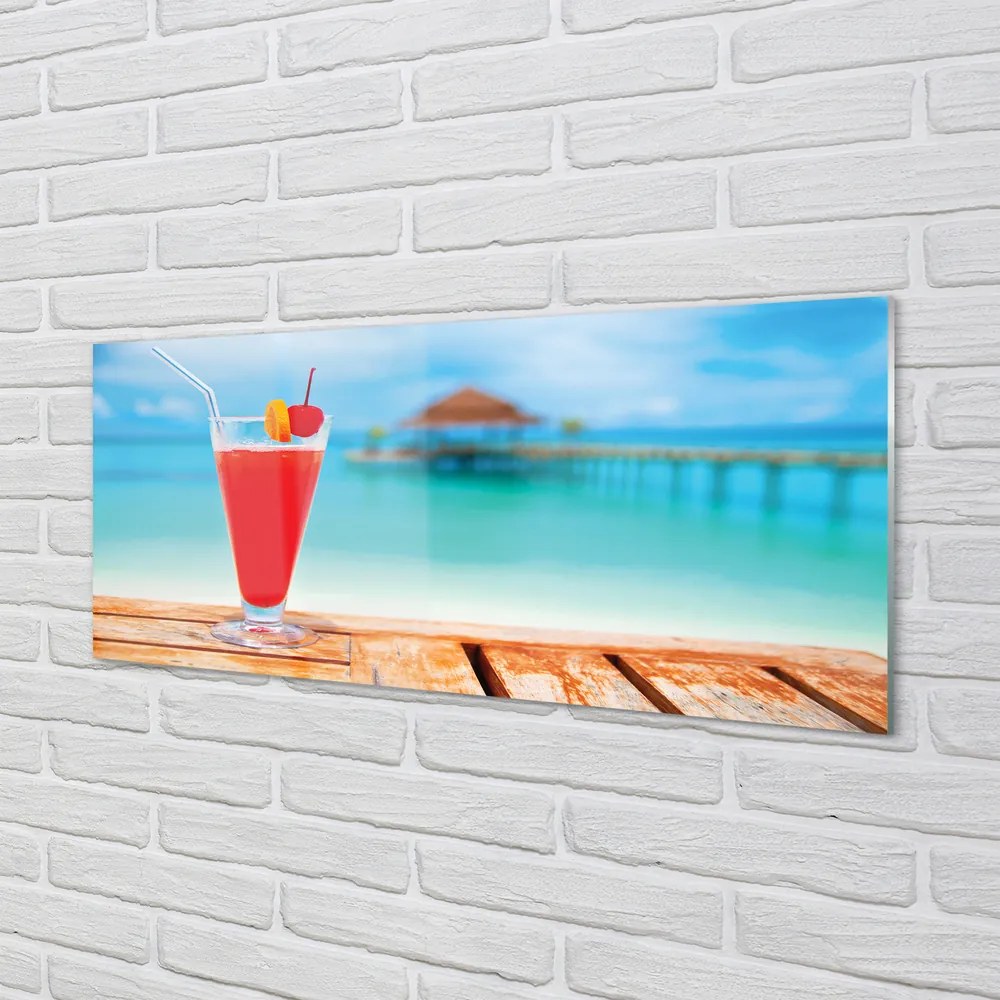 akrylový obraz Koktejl u moře 120x60 cm