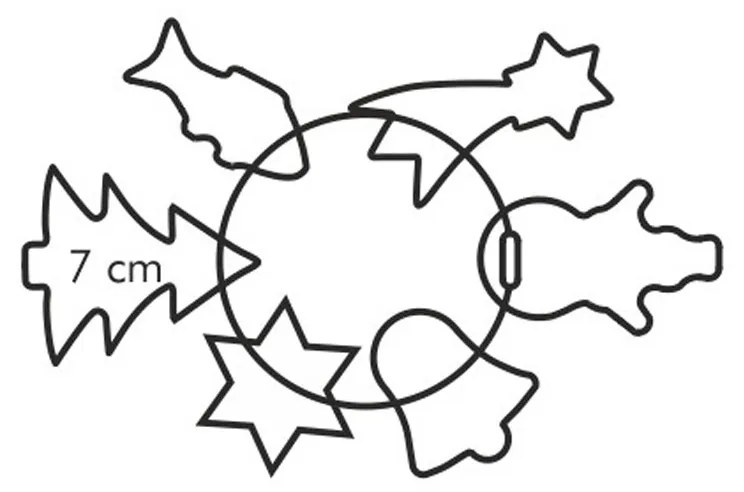 TESCOMA Vykrajovátka vánoční na kroužku DELÍCIA, 6 ks