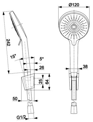KFA Armatura 841-245-81 - Sprchová sada OTAVA matná černá