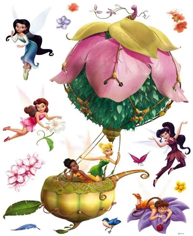 Samolepící dekorace dětská Disney Víly v balónu - DK 884-2022