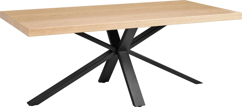XXXLutz JÍDELNÍ STŮL, dub, přírodní barvy, černá, 200/100/76 cm MID.YOU - Online Only jídelní stoly - 000055008001