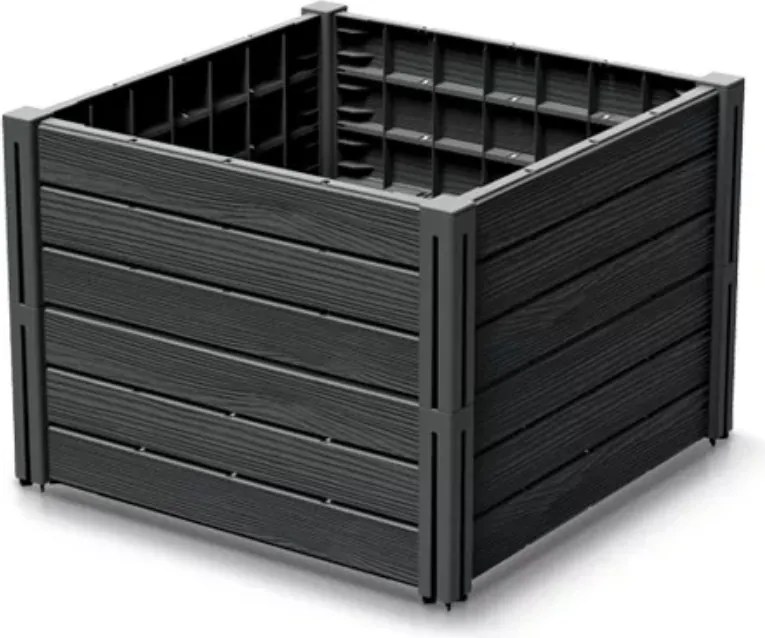 Vyvýšený záhon BASE PLANT, 61x61x46cm, antracitová Prosperplast