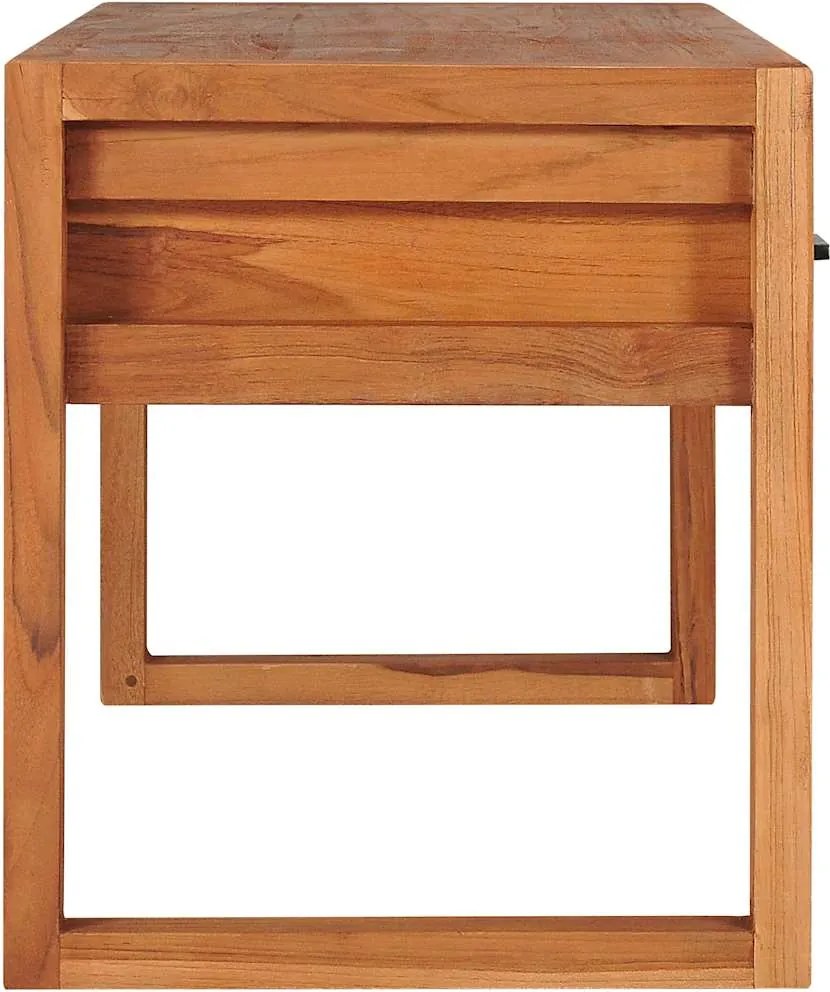 TV stolek 100 x 40 x 45 cm teakové dřevo 325272
