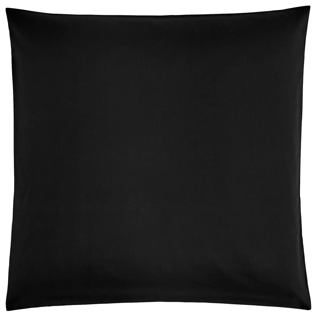 Christian Fischbacher Povlečení na polštář Jersey Uni Black 40 x 60 cm na zip