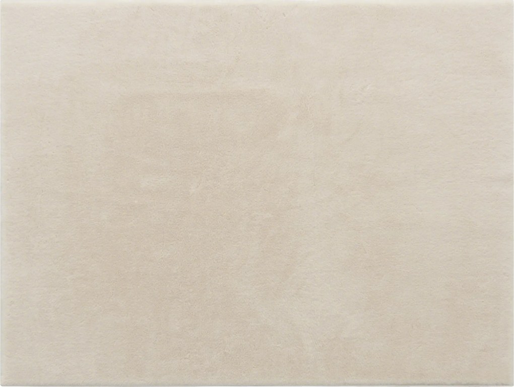 HOMCOM plyšový pratelný koberec, 160 × 230 cm, krémový | Aosom