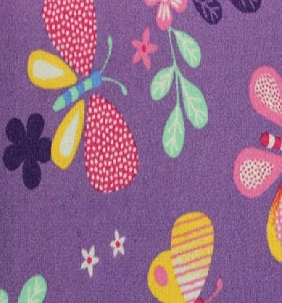 Dětský koberec Papillon 17 fialový s motýly Rozměr: 150x200 cm