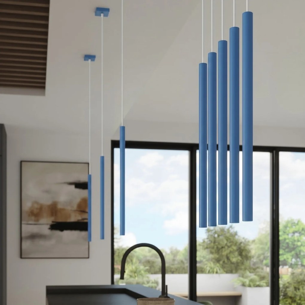 Sollux Lighting Závěsné svítidlo PASTELO 2 azurové