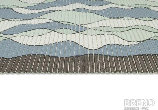 Breno Koupelnová pěnová předložka SOFTY-TEX 79856 vlnky, šíře 65 cm, Vícebarevné